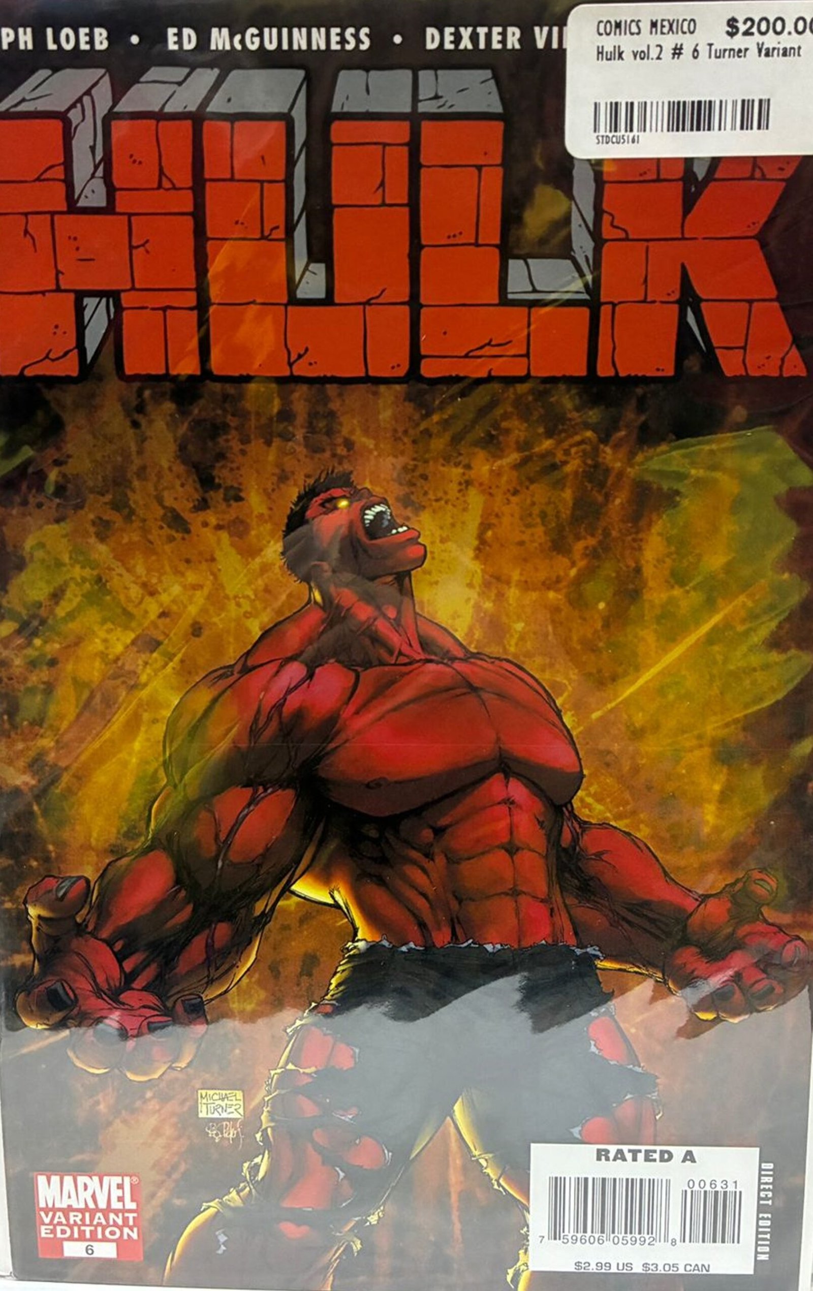 Hulk vol. 2 # 6 Turner Variant - comicsmexico.com.mx